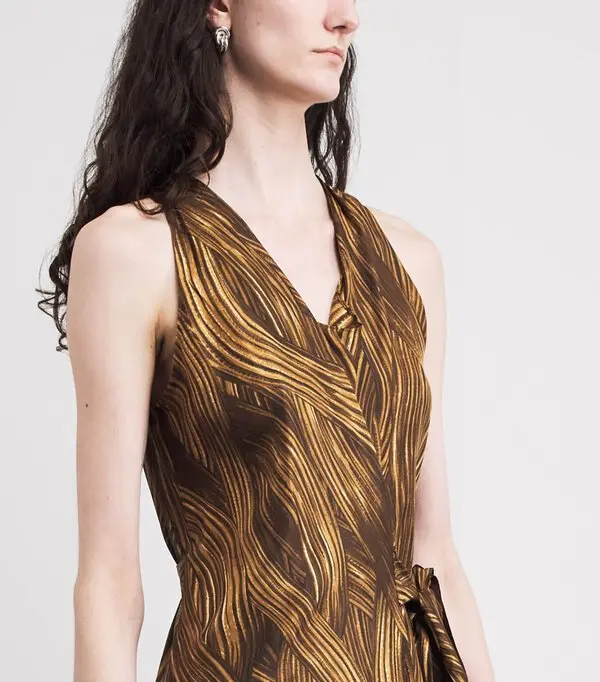 RETORI Silk Grass Waves Maxi Dress
