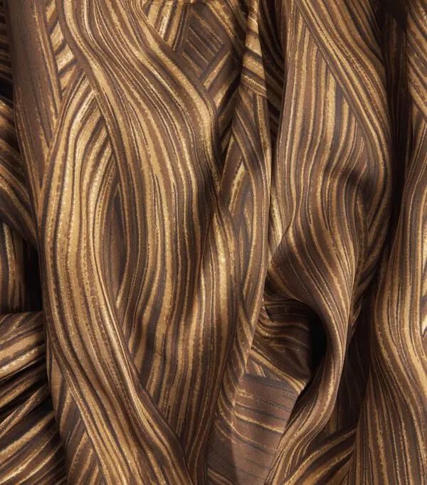 RETORI Silk Grass Waves Maxi Dress