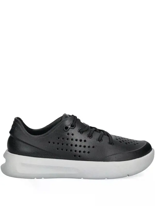 CROCS In Motion Pacer M Perforated Lace-up Sneakers - Black