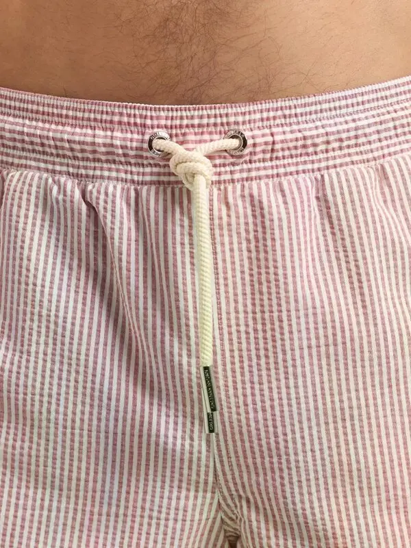 Orlebar Brown Seersucker Stripe Board Short - Pink