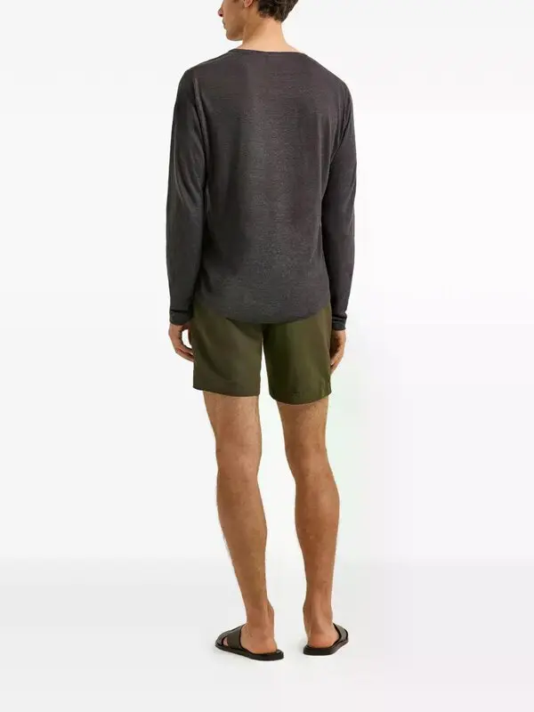 Orlebar Brown Ob-t Long-sleeve Linen T-shirt - Grey