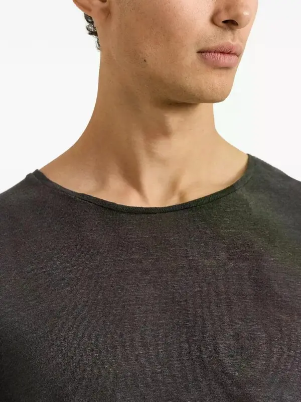 Orlebar Brown Ob-t Long-sleeve Linen T-shirt - Grey