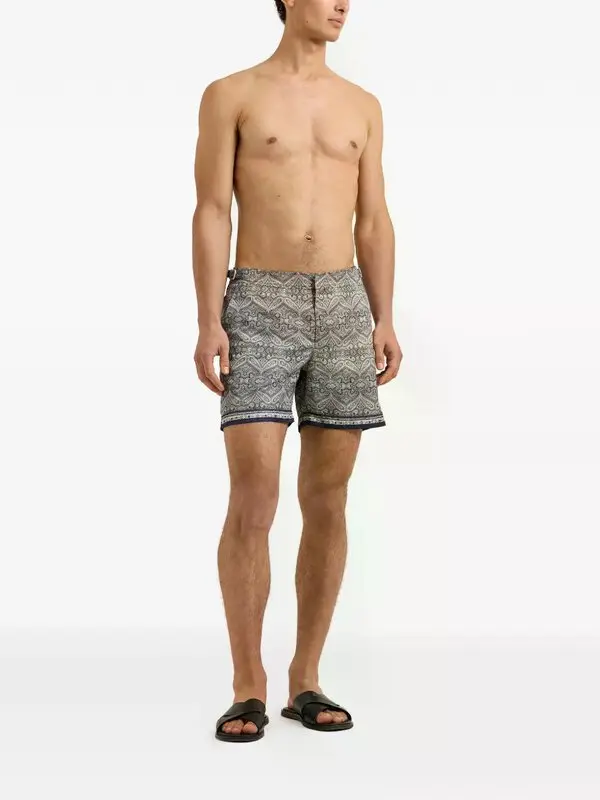 Orlebar Brown Mid-length Carnival Swim Shorts - Grey