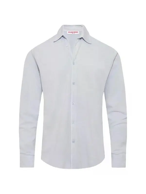 Orlebar Brown Giles Pique Shirt - Blue