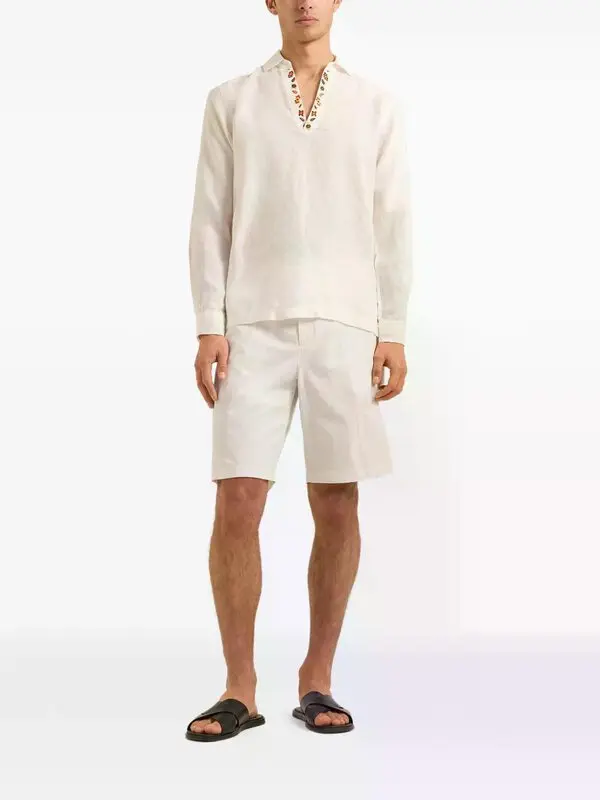Orlebar Brown Ridley Embroidery Shirt - Neutrals