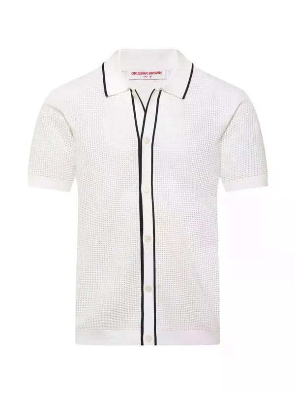 Orlebar Brown Roddy Striped Button-fastening Shirt - White