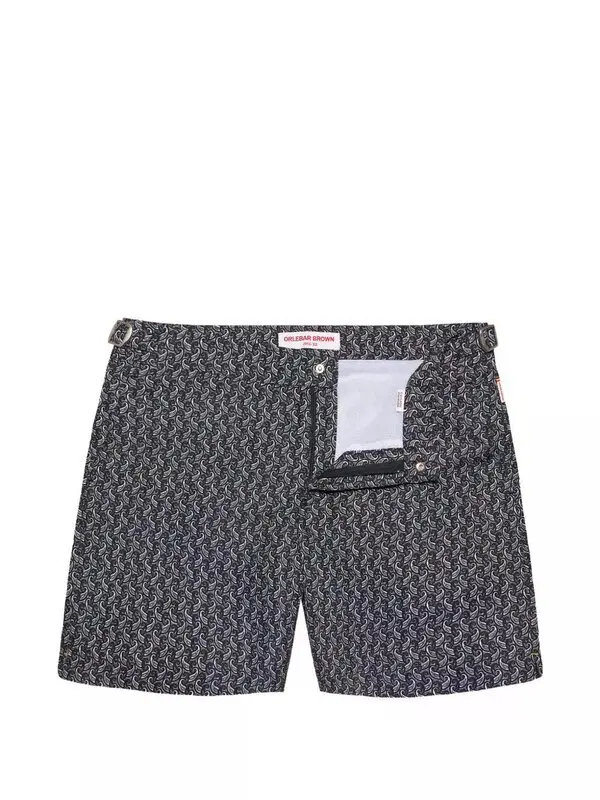 Orlebar Brown Paisley Swim Shorts - Blue
