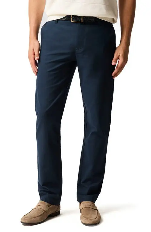Rodd & Gunn Flat Front Stretch Cotton Suit Pants - Navy