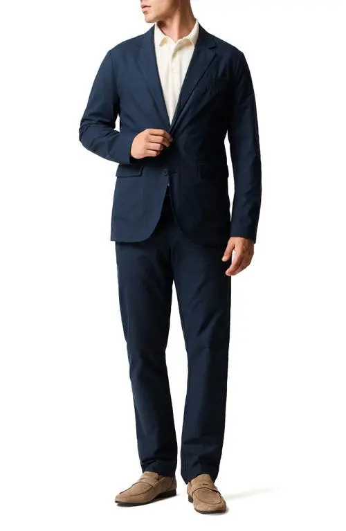 Rodd & Gunn Flat Front Stretch Cotton Suit Pants - Navy