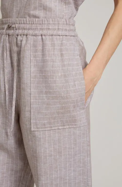 MM BY MAX MARA Fauna Linen Blend Wide Leg Pants