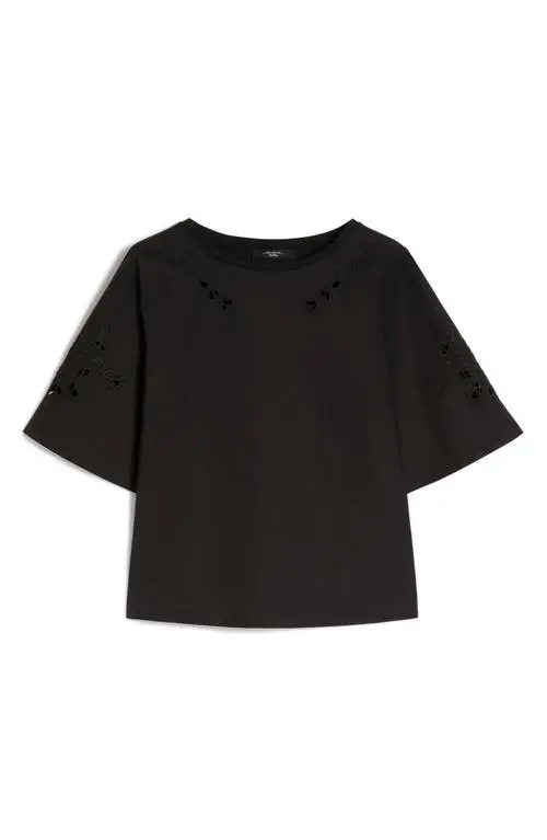 Max Mara Targa Eyelet Crop Top