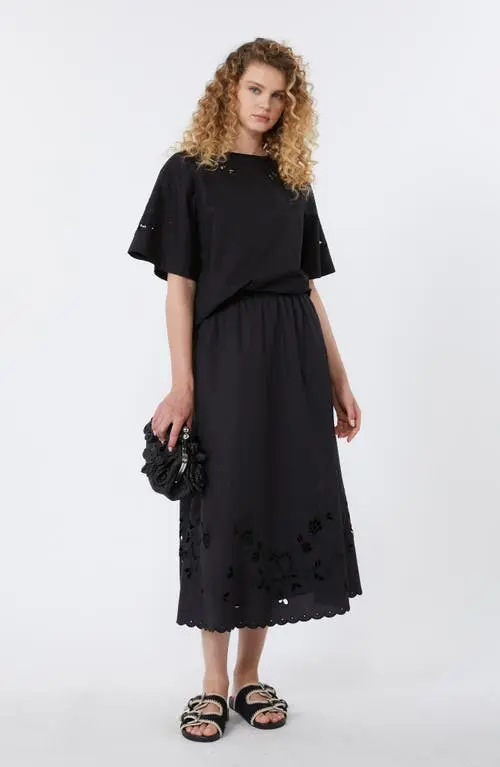 Max Mara Targa Eyelet Crop Top