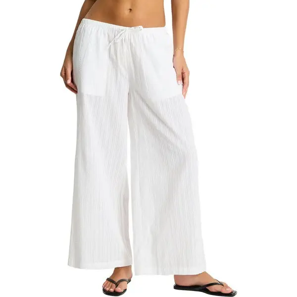 SEA LEVEL Surf Cover-up Pants - White