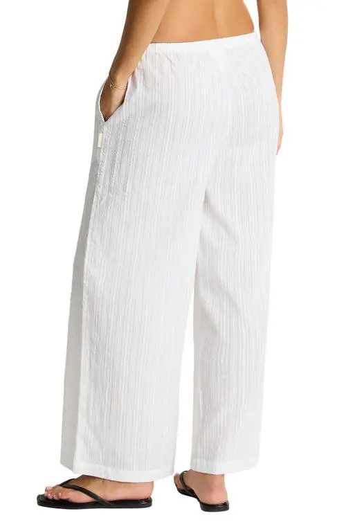 SEA LEVEL Surf Cover-up Pants - White
