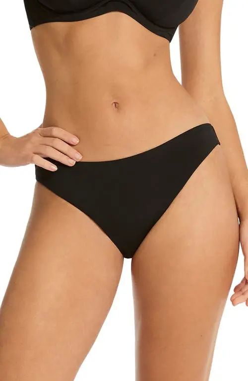 SEA LEVEL Regular Rise Bikini Bottom - Black
