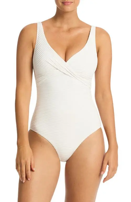 SEA LEVEL Spinnaker Crossover One-piece Swimsuit - White