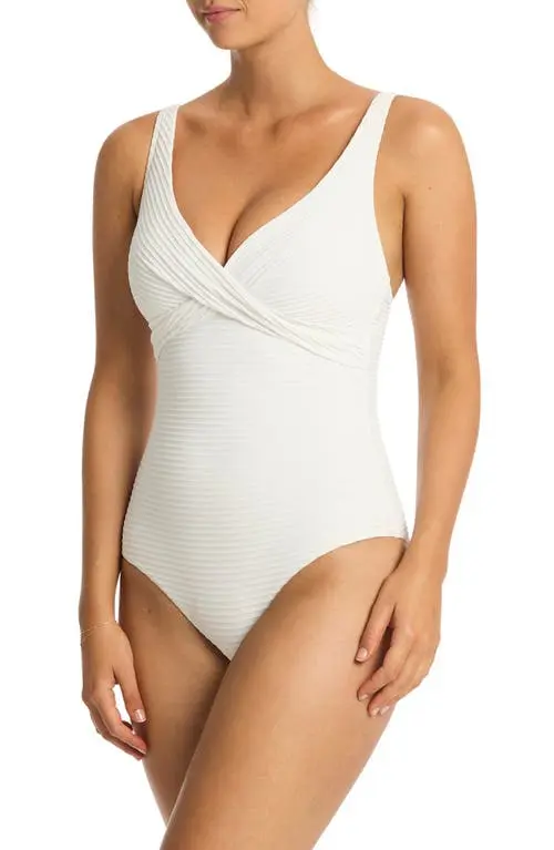 SEA LEVEL Spinnaker Crossover One-piece Swimsuit - White