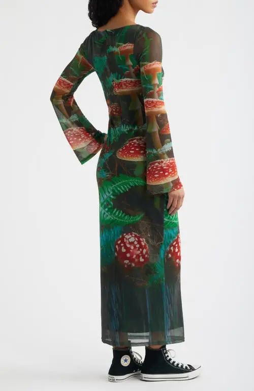 DRESSED IN LALA Long Sleeve Maxi Dress