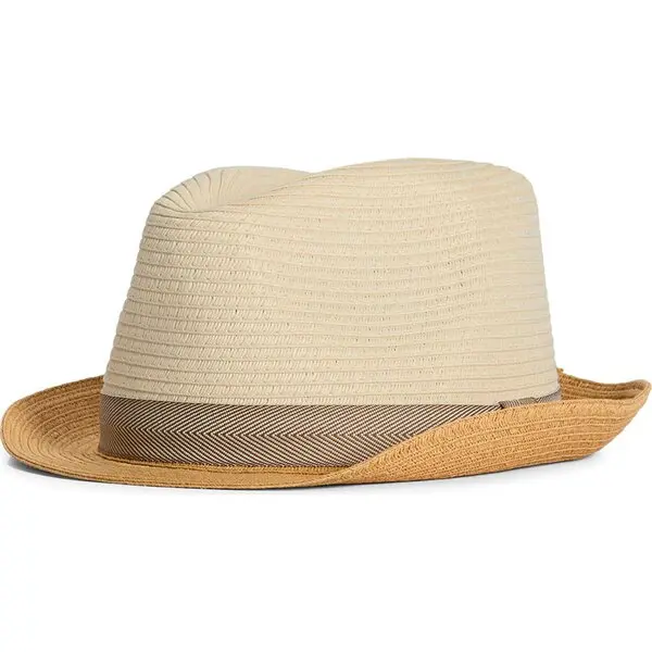 Barbour Ashill Trilby Hat - Ecru/tan