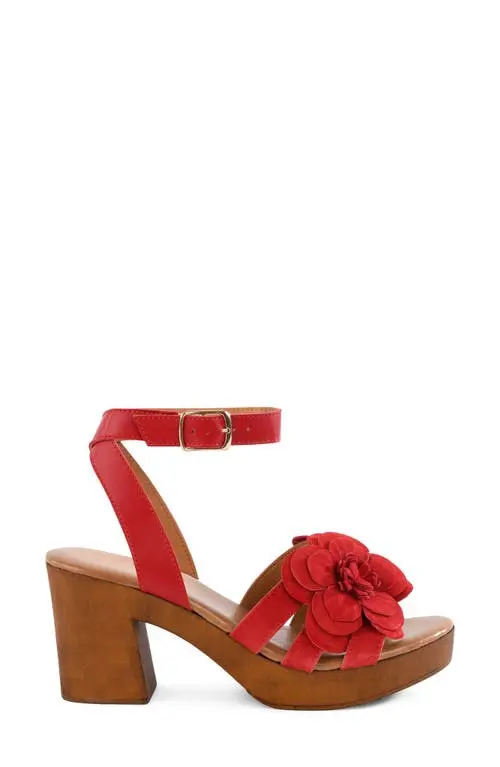 Seychelles Chasing Sunsets Platform Sandals - Red