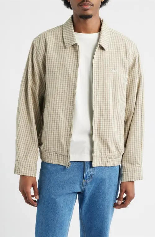 Obey Luther Microcheck Zip Jacket