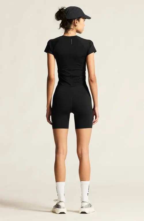 CRAFT Crewneck Cropped Running T-shirt - Black