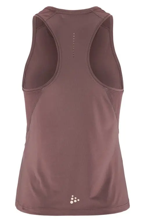 CRAFT Essence Perforated Jersey Racerback Tank - Flint