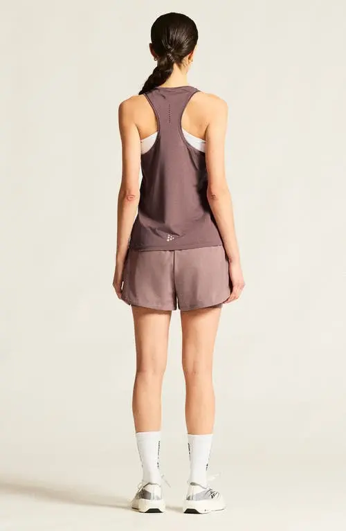 CRAFT Essence Perforated Jersey Racerback Tank - Flint