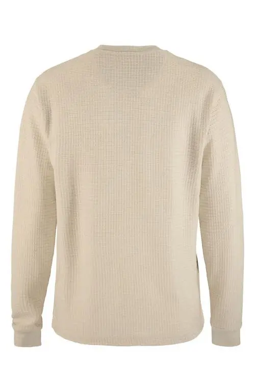 CRAFT Waffle Knit Long Sleeve T-shirt - Plaster