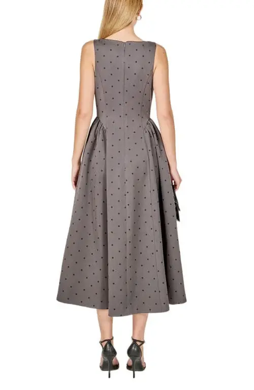 Endless Rose Polka Dot Square Neck Dress