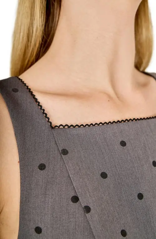 Endless Rose Polka Dot Square Neck Dress