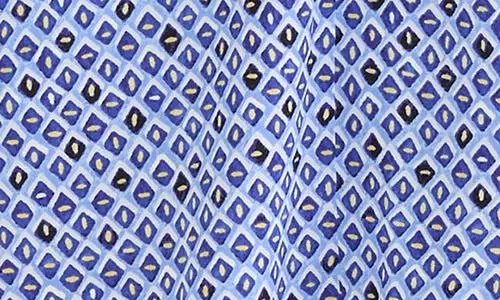 NIC+ZOE Mosaic Print Shift Dress - Blue Multi