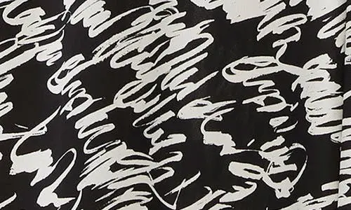 NIC+ZOE Margot Cursive Print A-line Dress