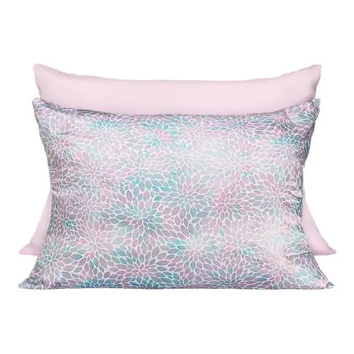 TURBIE TWIST 2 Pack Double Sided Satin Pillowcase Set - Pink