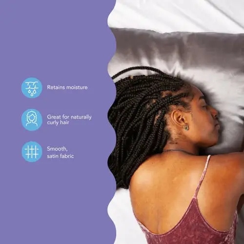 TURBIE TWIST 2 Pack Double Sided Satin Pillowcase Set