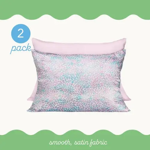 TURBIE TWIST 2 Pack Double Sided Satin Pillowcase Set