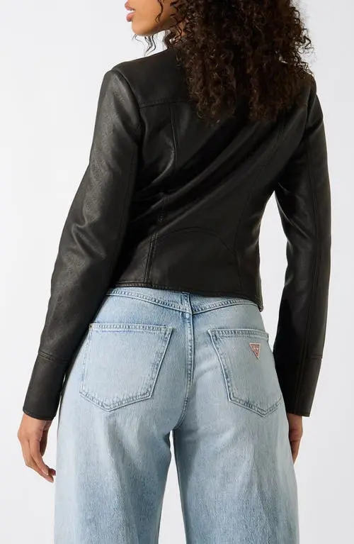 Guess Faux Leather Moto Jacket