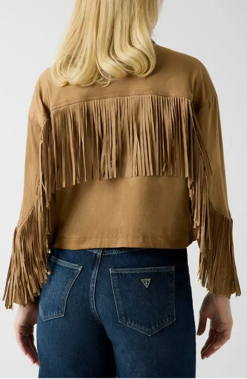 Guess Faux Suede Fringe Jacket