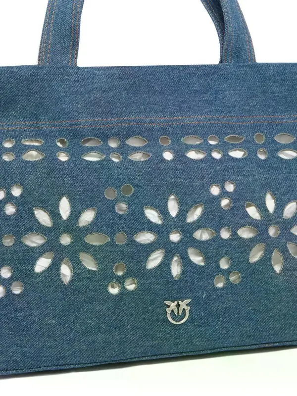 Pinko Floral Cut-out Tote Bag