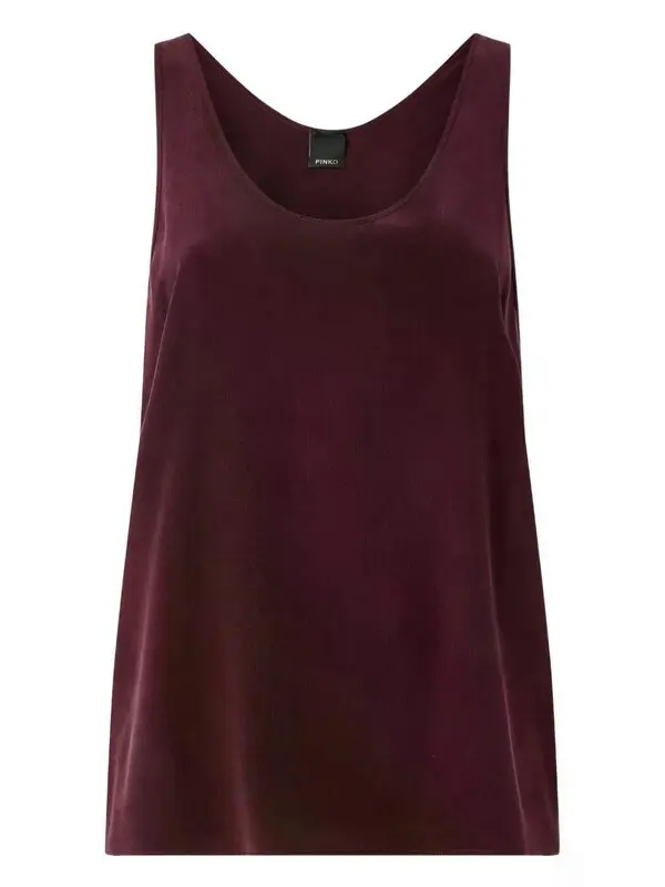 Pinko V-neck Silk Top