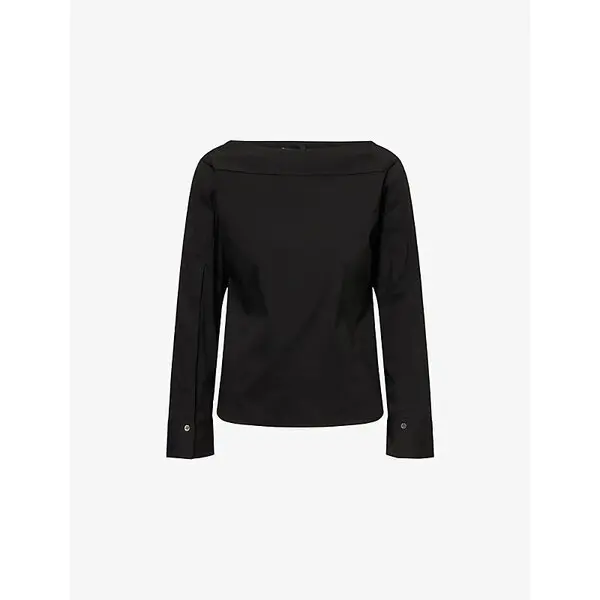 Theory Open-sleeve Boatneck Top