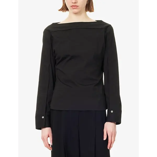 Theory Open-sleeve Boatneck Top