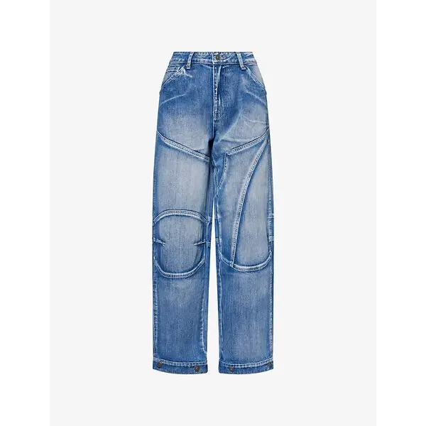JADED LONDON Panelled Sonic Denim Jeans - Blue