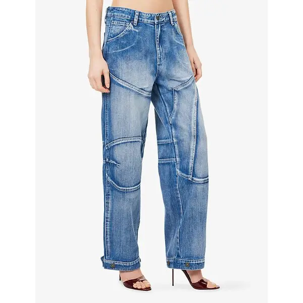 JADED LONDON Panelled Sonic Wide-leg Jeans