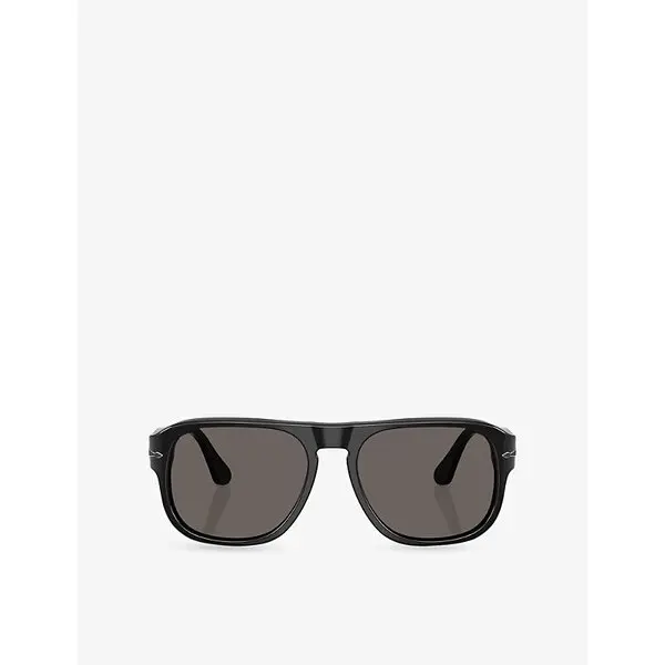 Persol Po3310s Pillow-frame Sunglasses - Black