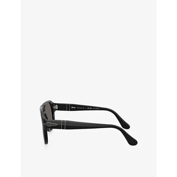 Persol Po3310s Pillow-frame Sunglasses - Black