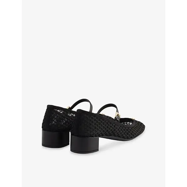 Prada Brand-plaque Mesh Courts - Black