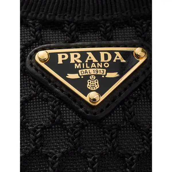 Prada Brand-plaque Mesh Courts - Black