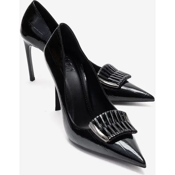PROLOGUE SHOES Guerni Stiletto Pump - Black Print