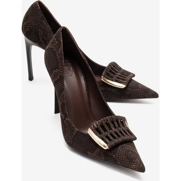 PROLOGUE SHOES Guerni Stiletto Pump - Brown
